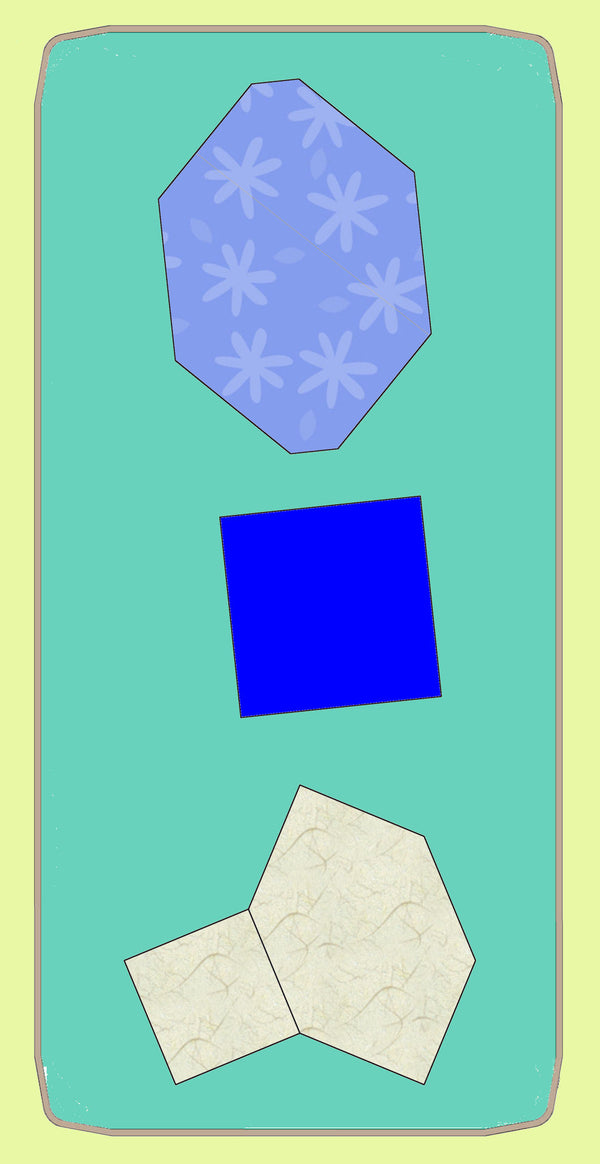 Hexagons, 90 degree 1½" sides (POTC) with 1½" squares, 3/8" seam - 602 ...