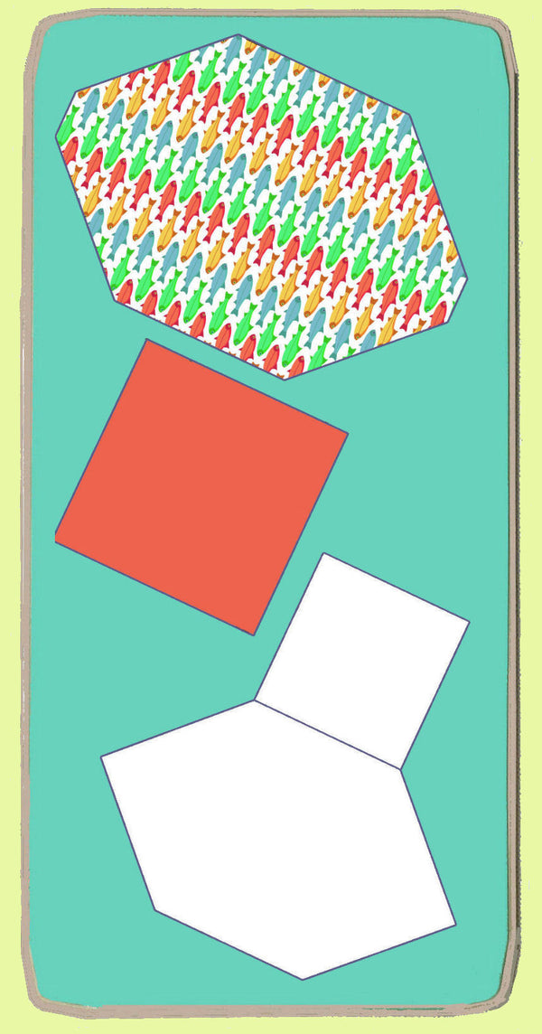 Hexagons, 90 degree 2" sides (POTC) with 2" squares, 3/8" seam - 6029 ...