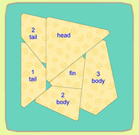 Tessellating Fish - use "Piece by Number" pattern - 6641 - includes cu ...