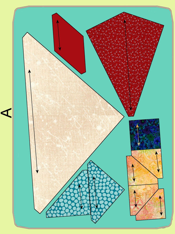 Feathered Star - 6792- makes a 28" block - pattern instructions and ma ...