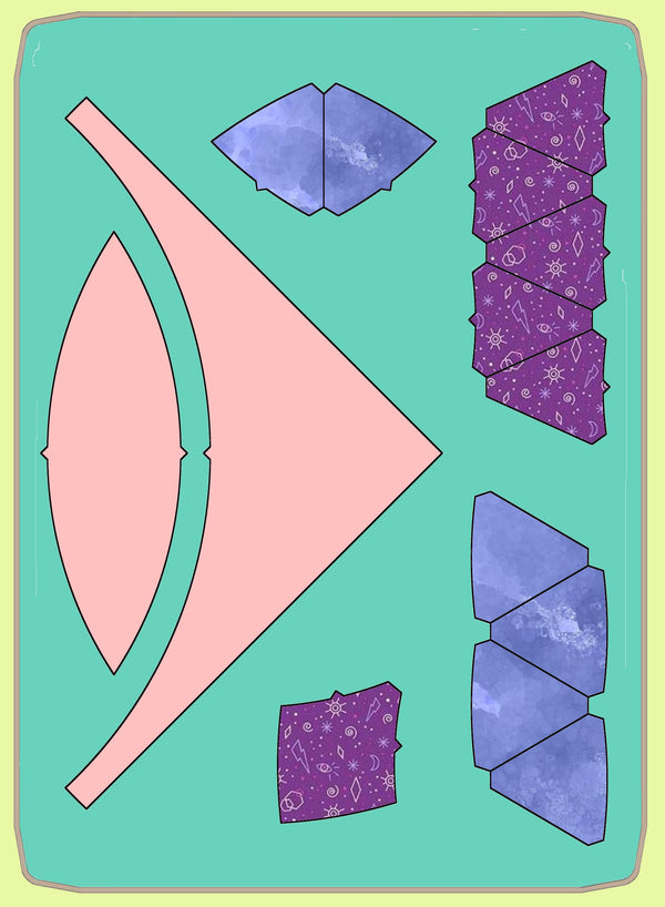 Pickle Dish - 8" fin quarter block, 16" total block - 6857 - Mat and i ...