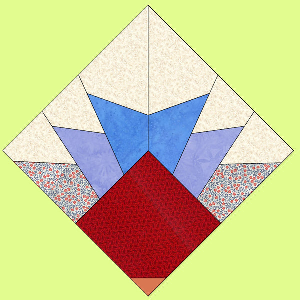 Grandmother's Pride -10" finished block - 6982 - mat included - A1 ...