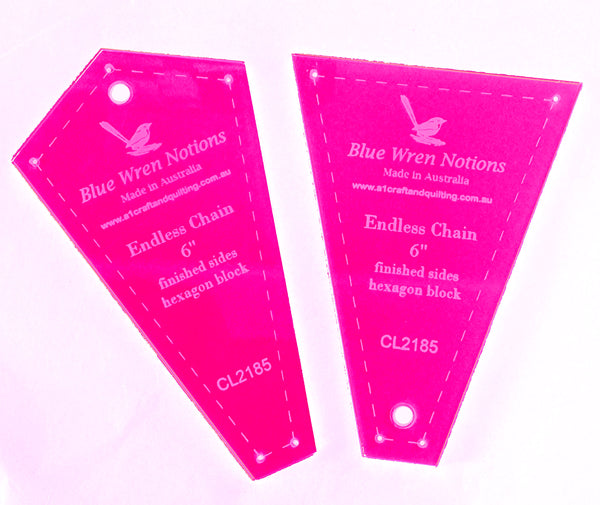 Endless Chain Template Set, makes 6" sided hexagon -CL2185 - A1 Craft ...